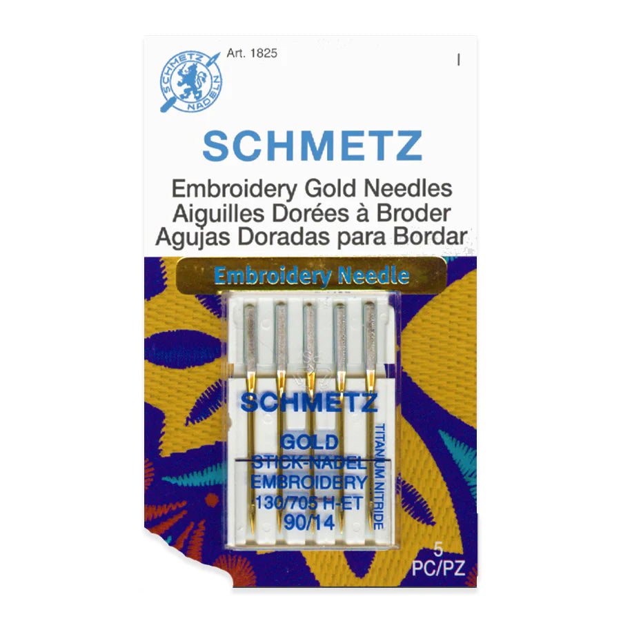 Gold Embroidery Needles, Damaged Card, Size 90/14