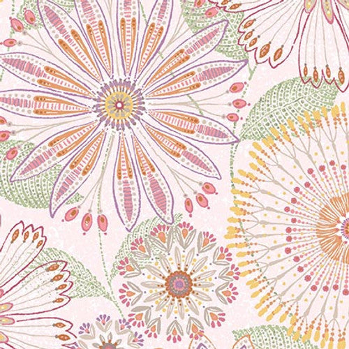 3350W-22 Blush Floral Medallions || Flora Dora 108"