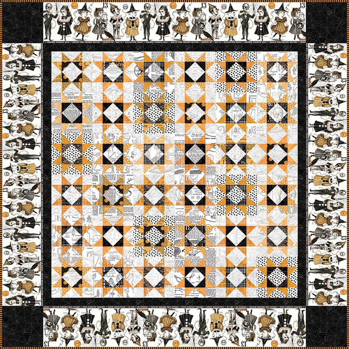 J. Wecker Frisch Sawtooth Scene Quilt Pattern